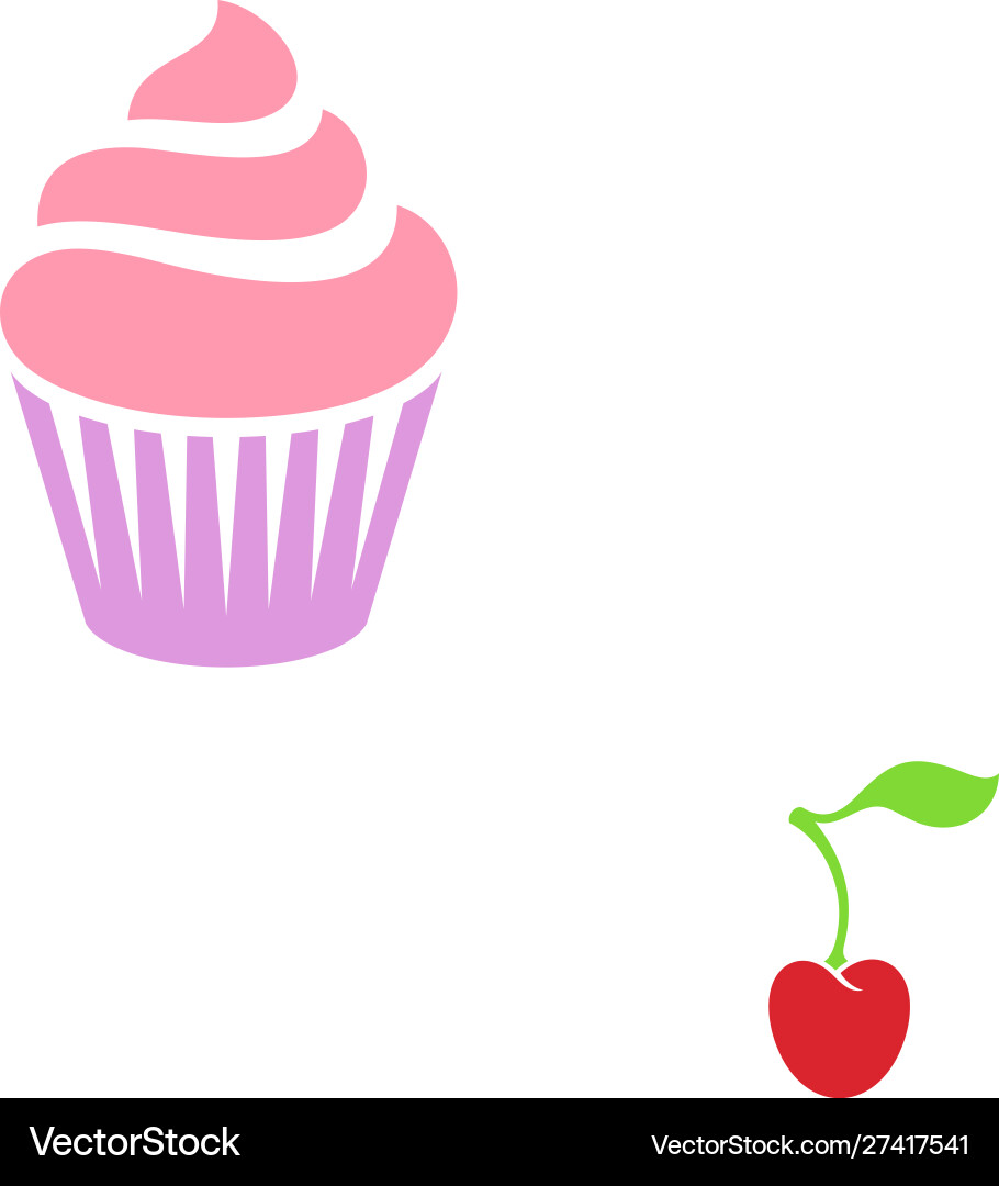 Cupcake Royalty Free Vector Image - VectorStock