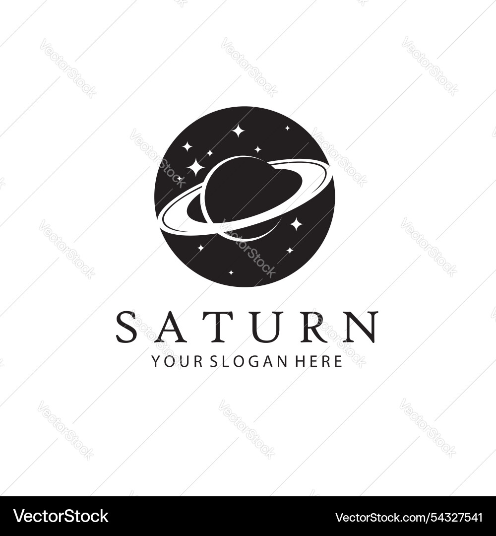 Design of planet saturn Royalty Free Vector Image