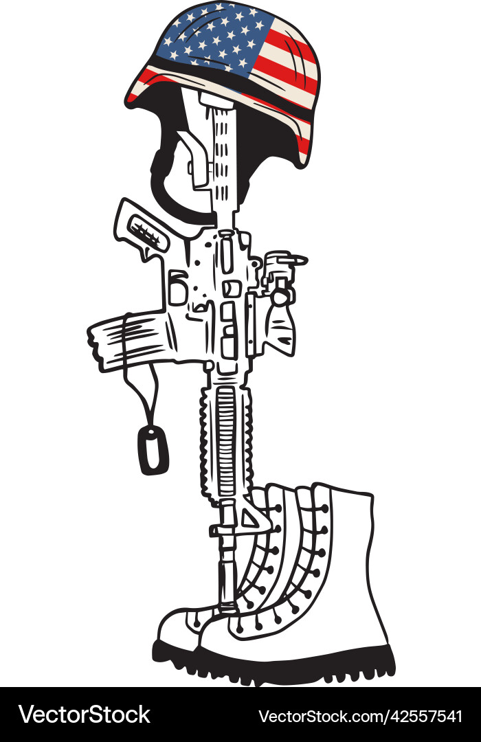 Fallen Soldier Symbol Drawing Marine Scout Sniper Heritage Foundation