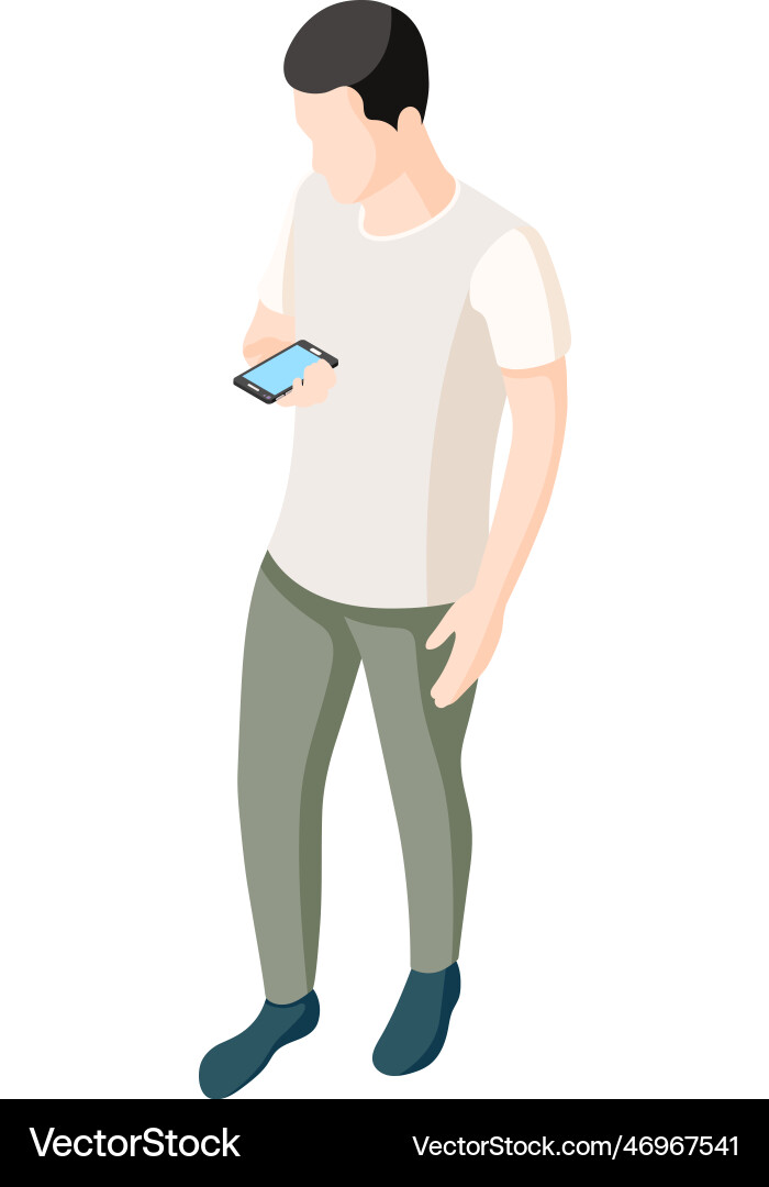 Gadget addiction concept Royalty Free Vector Image