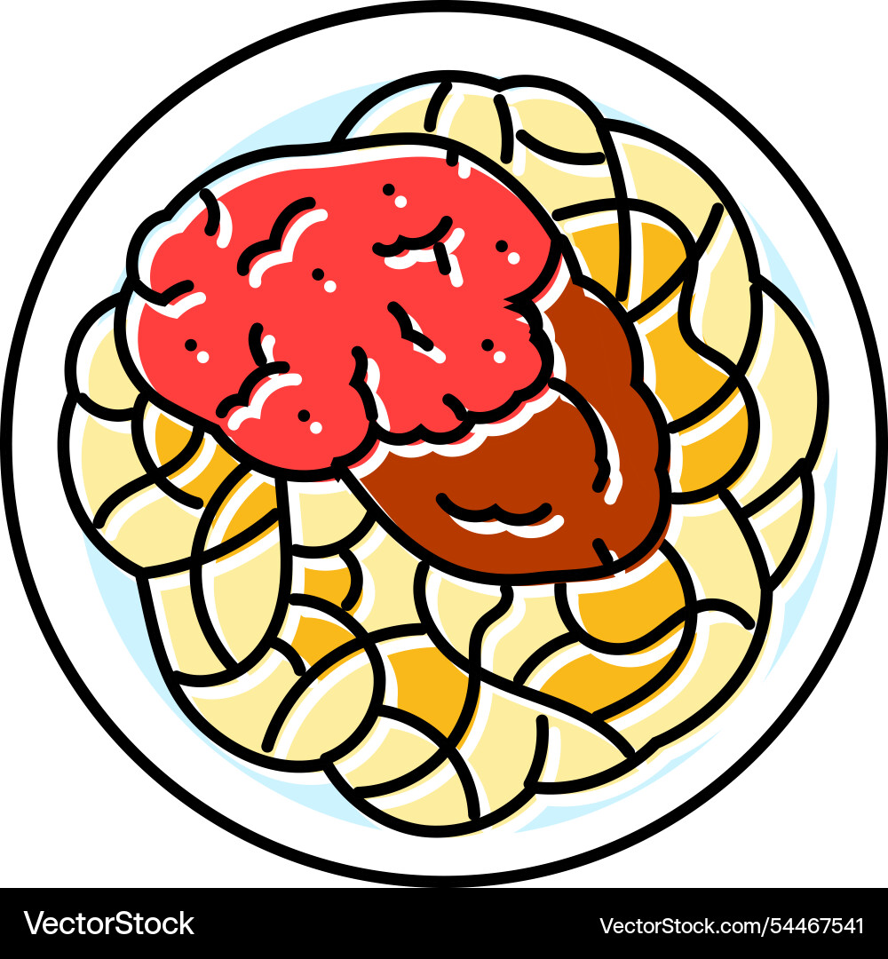 Shawarma chicken dish color icon Royalty Free Vector Image