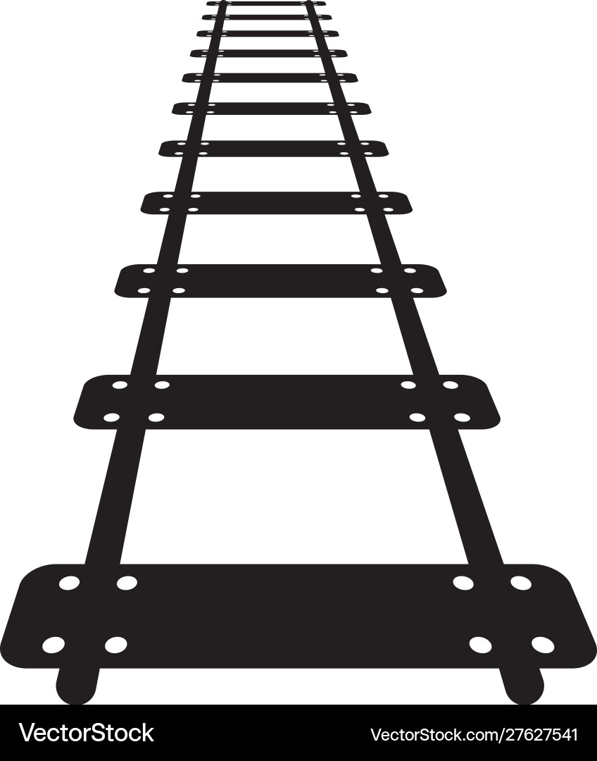 Train track graphic design template isolated Vector Image