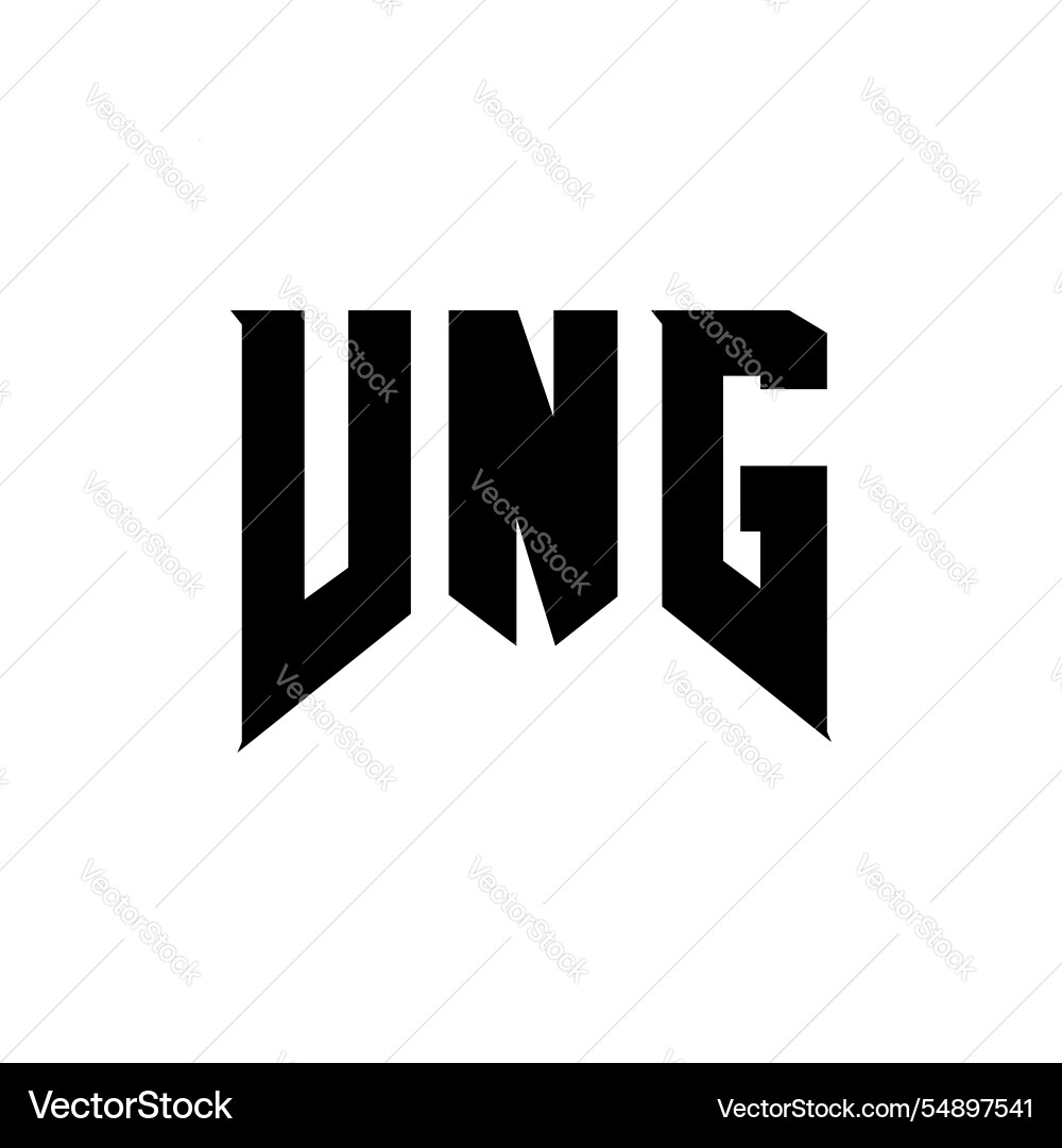 Vng letter logo design for technology company Vector Image