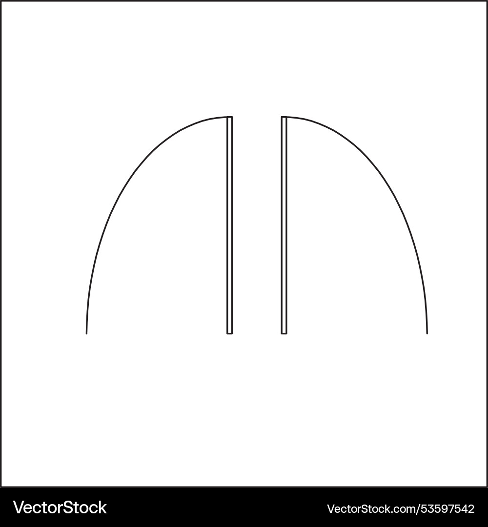 Door plan sketch Royalty Free Vector Image - VectorStock
