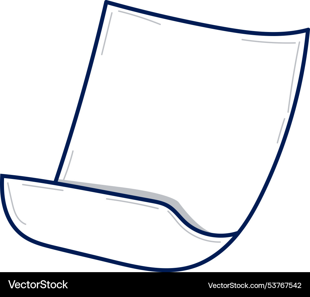 Hand drawn doodle paper note Royalty Free Vector Image