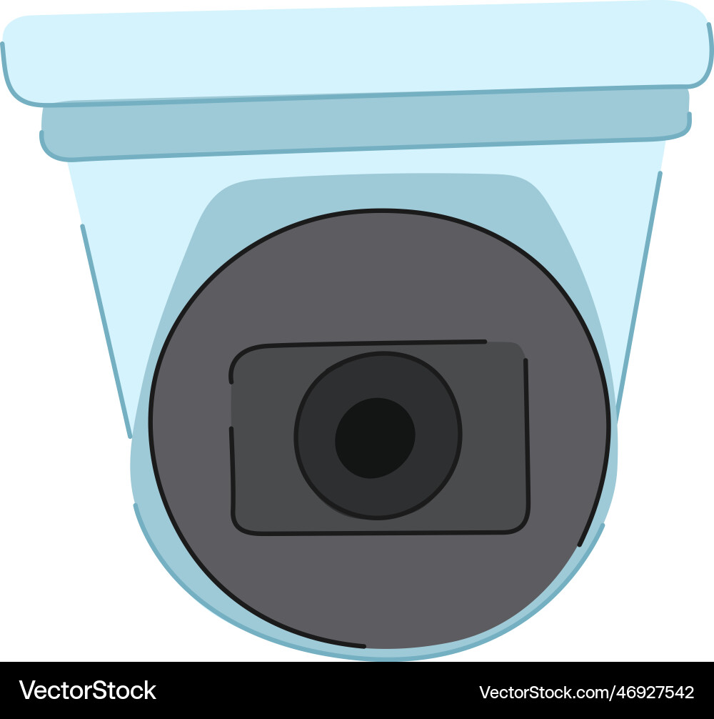 Video security camera cartoon Royalty Free Vector Image