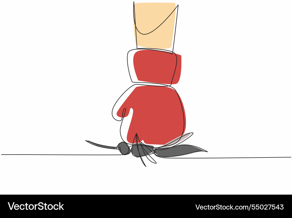 Kontinuierliche eine Linie ziehen Hände tragen Box