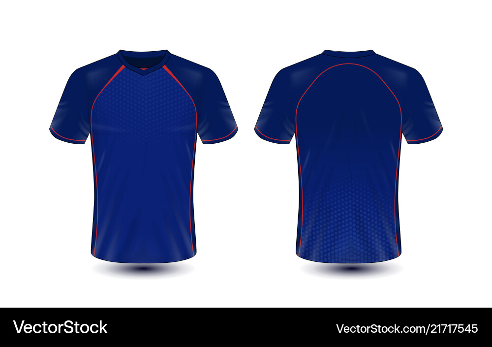 Blue and red layout e-sport t-shirt design Vector Image