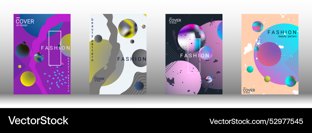 Future futuristic template with abstract forms Vector Image