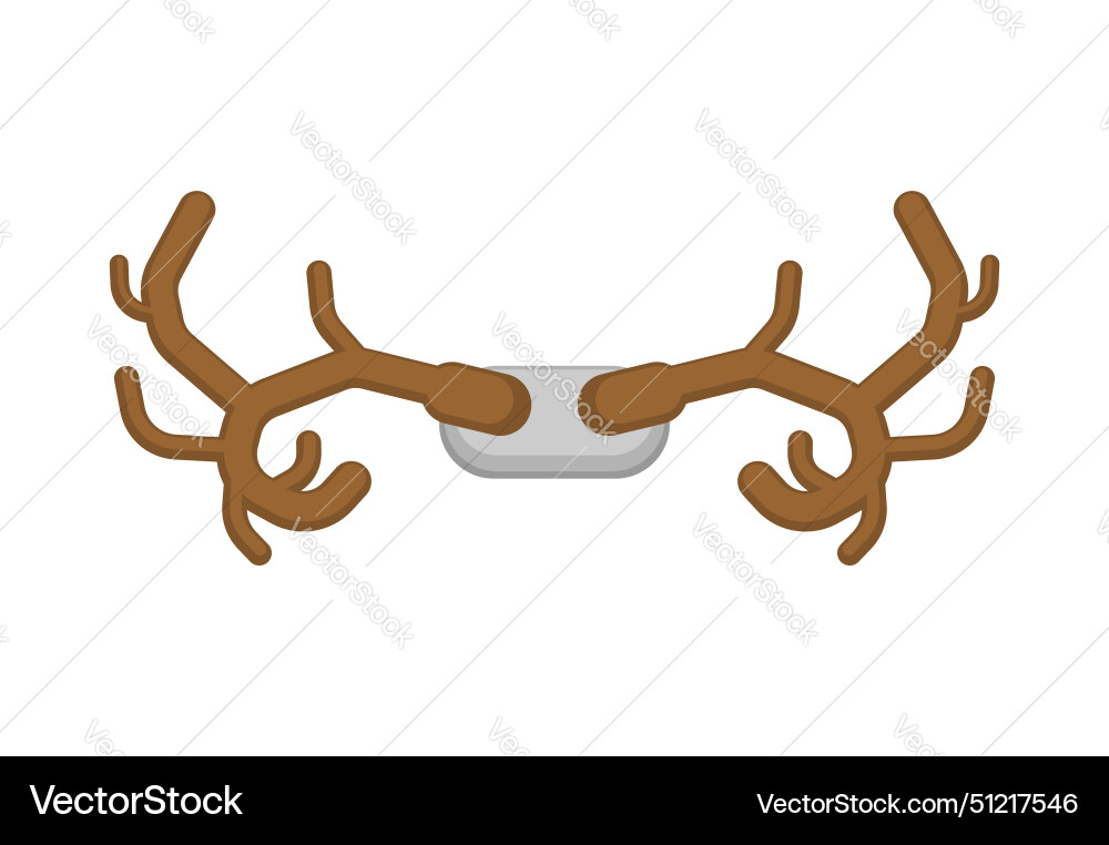 Antler isolated moose antlers trophy hunter Vector Image