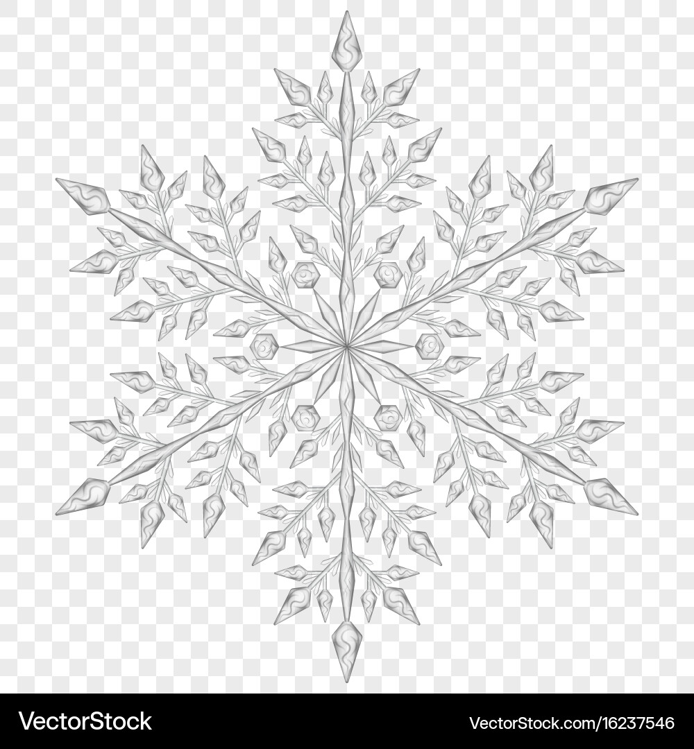 Big translucent christmas snowflake Royalty Free Vector