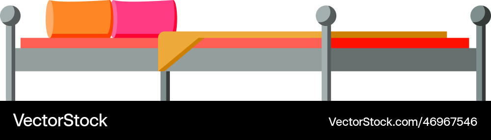 Flat bed Royalty Free Vector Image - VectorStock