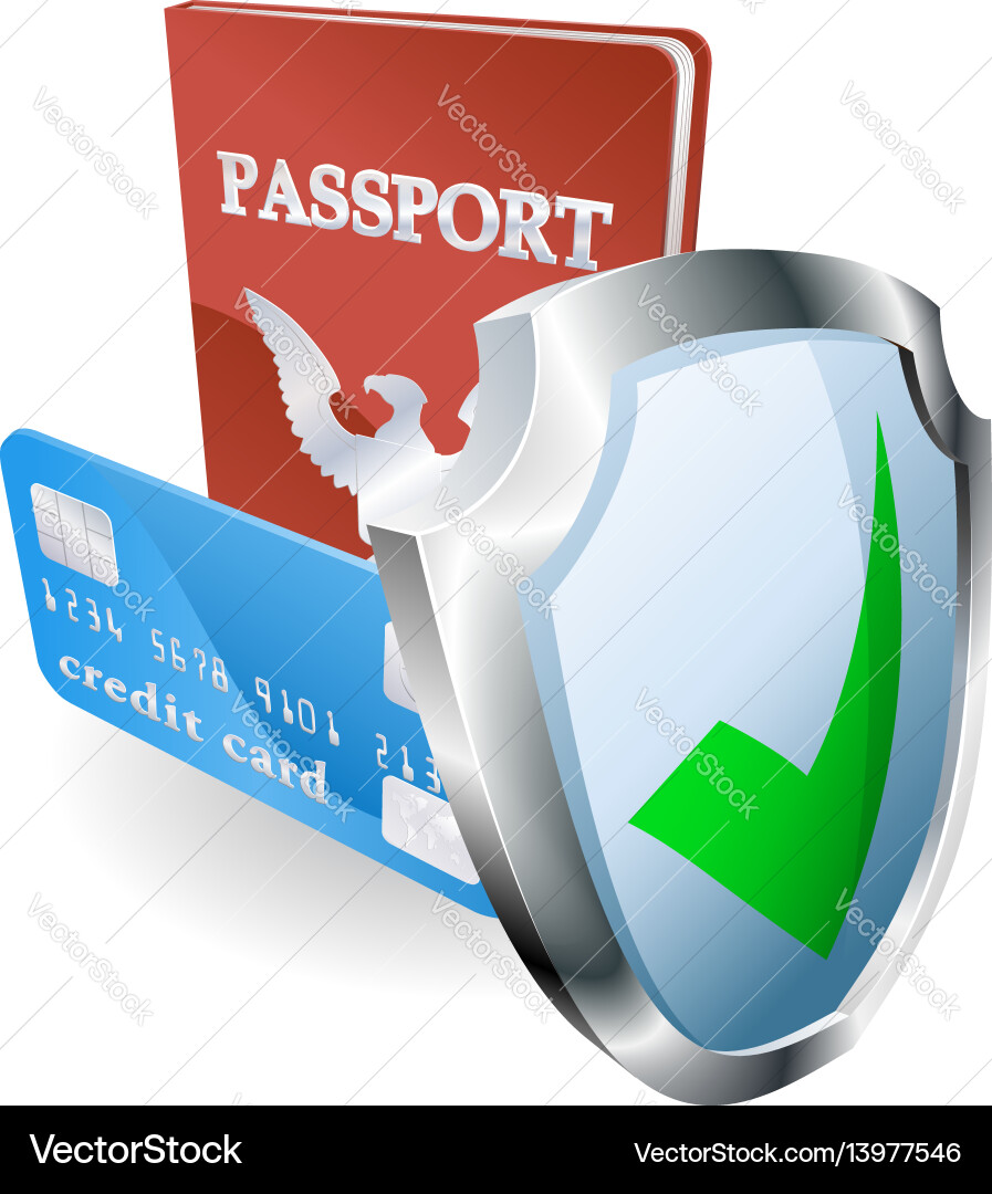 Personal identity security Royalty Free Vector Image