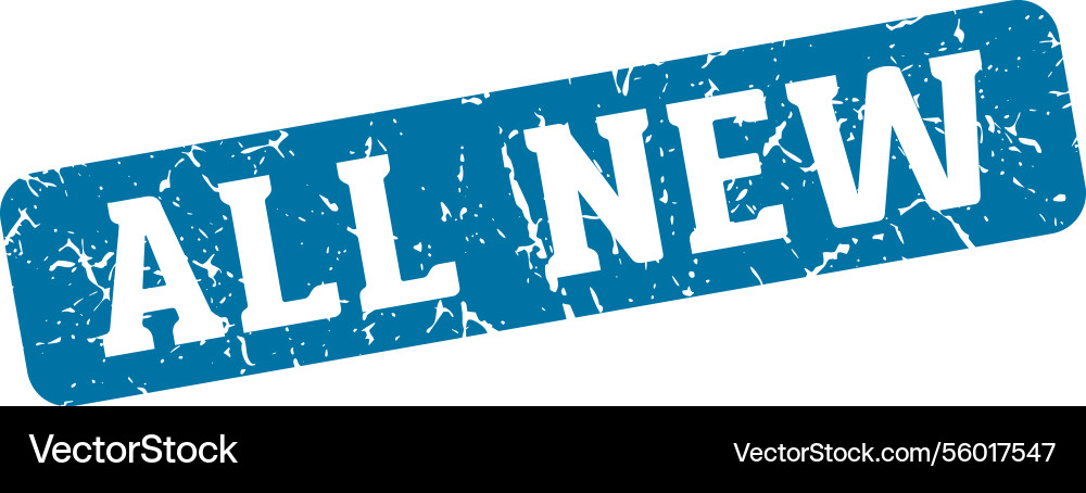 All new rectangular sign stamp Royalty Free Vector Image