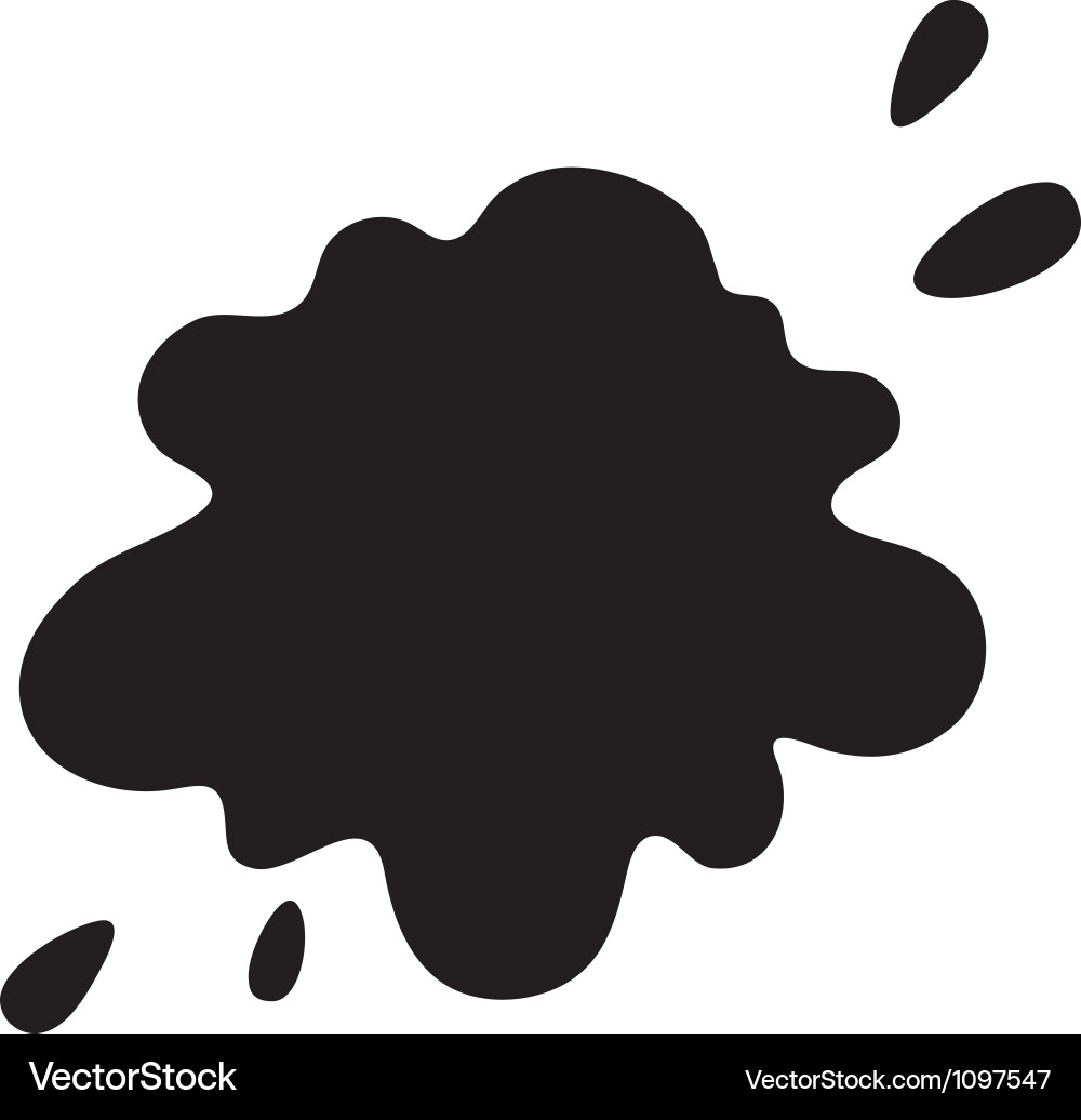 Black color splash Royalty Free Vector Image - VectorStock