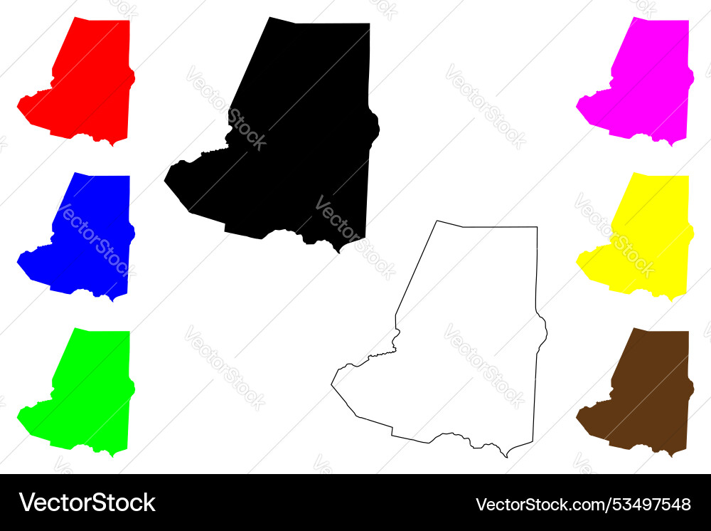 Wayne county north carolina state us Royalty Free Vector