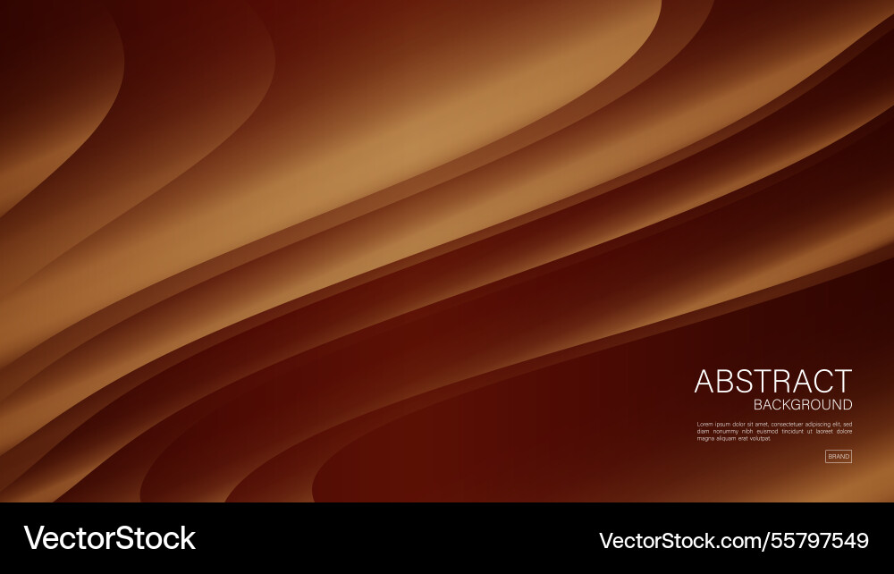 Brown wave background Royalty Free Vector Image