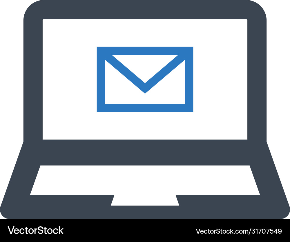 Email notification icon Royalty Free Vector Image