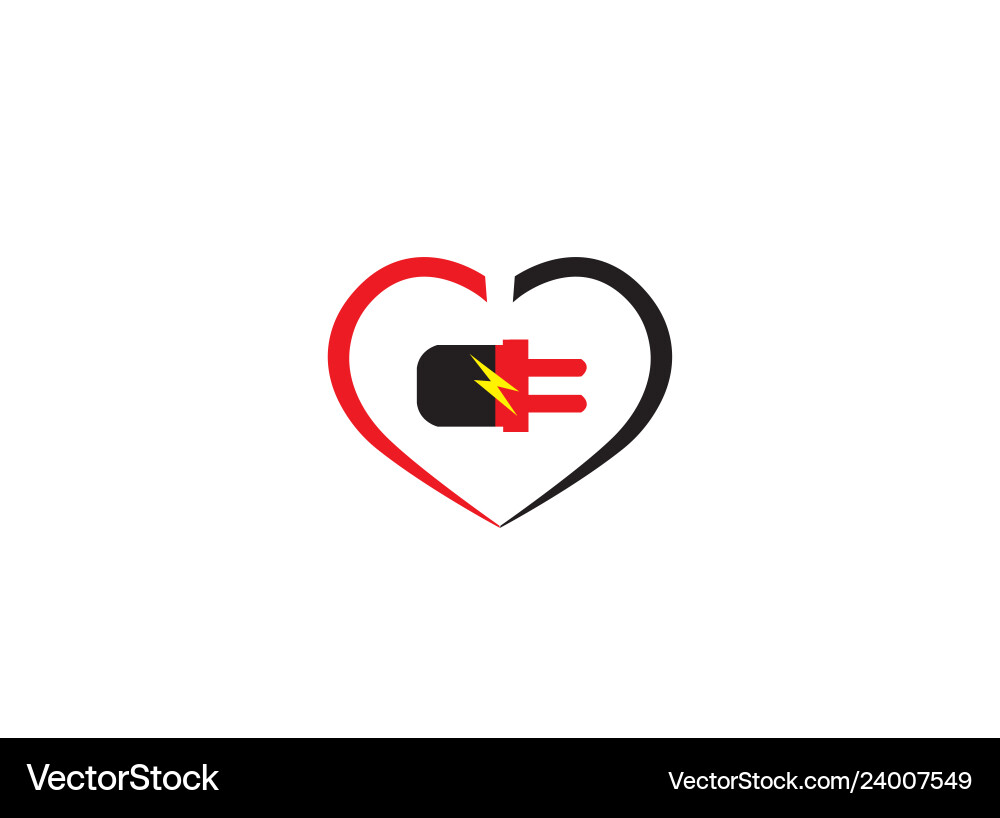 Power Plug Heart Vector Images (over 1,200)