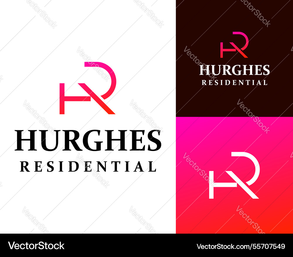 Hr logo Royalty Free Vector Image - VectorStock
