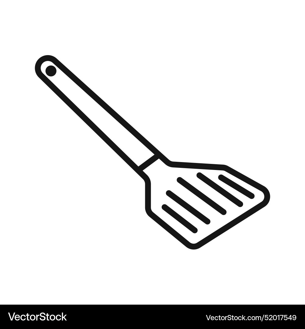 Spatula icon black line art Royalty Free Vector Image