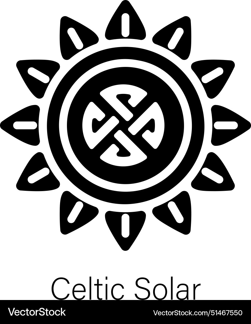 Celtic solar Royalty Free Vector Image - VectorStock