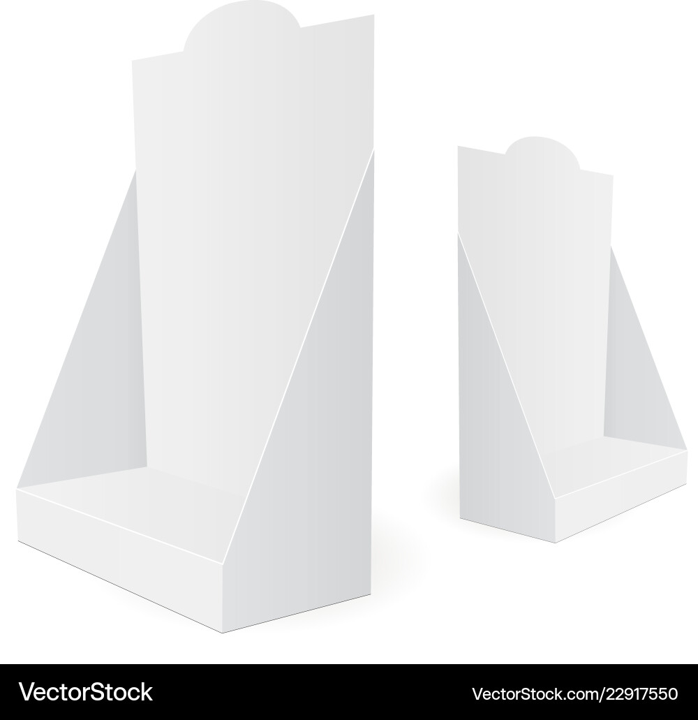 Pos display mockup Royalty Free Vector Image - VectorStock