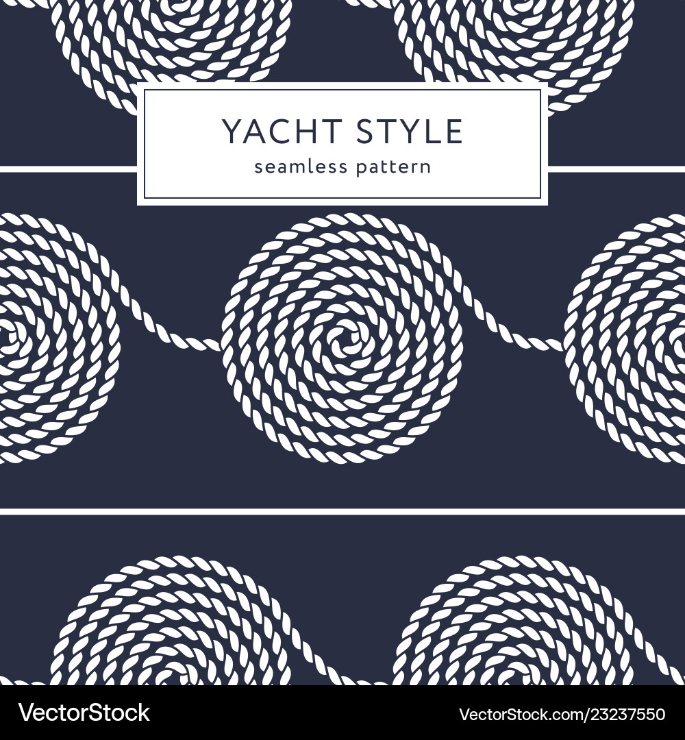 Rope spiral seamless pattern Royalty Free Vector Image