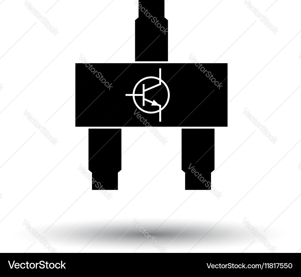 Smd Transistor-Symbol Lizenzfreies Vektorbild