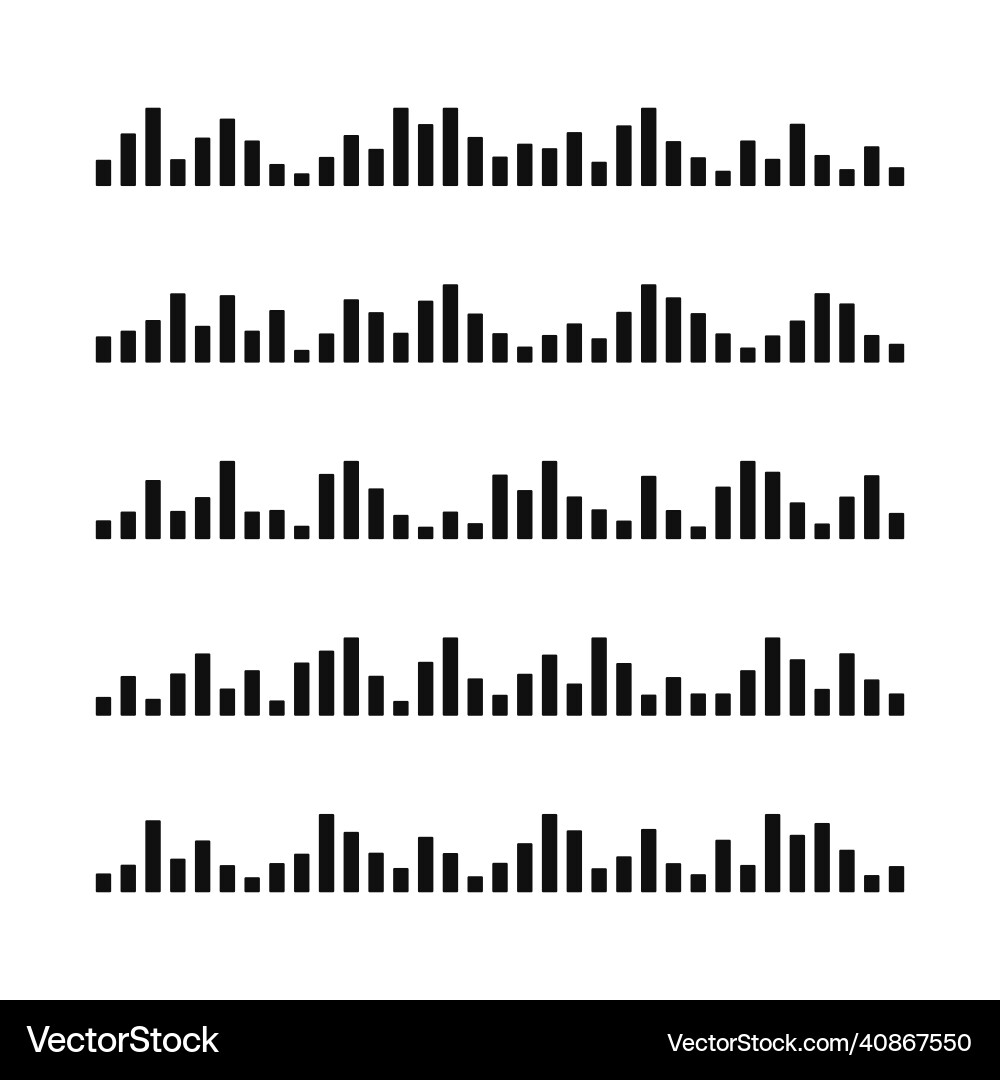 Voice messages set on white background Royalty Free Vector