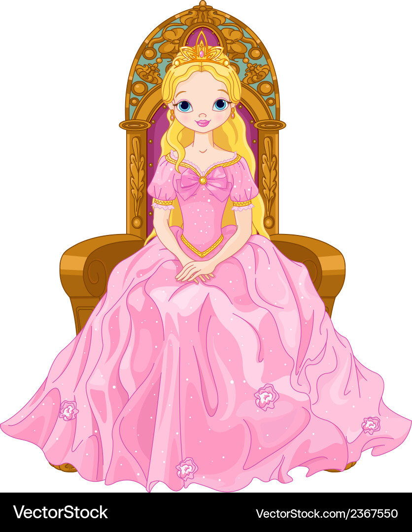 Young queen Royalty Free Vector Image - VectorStock