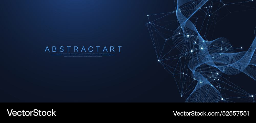 Global network connection concept big data Vector Image