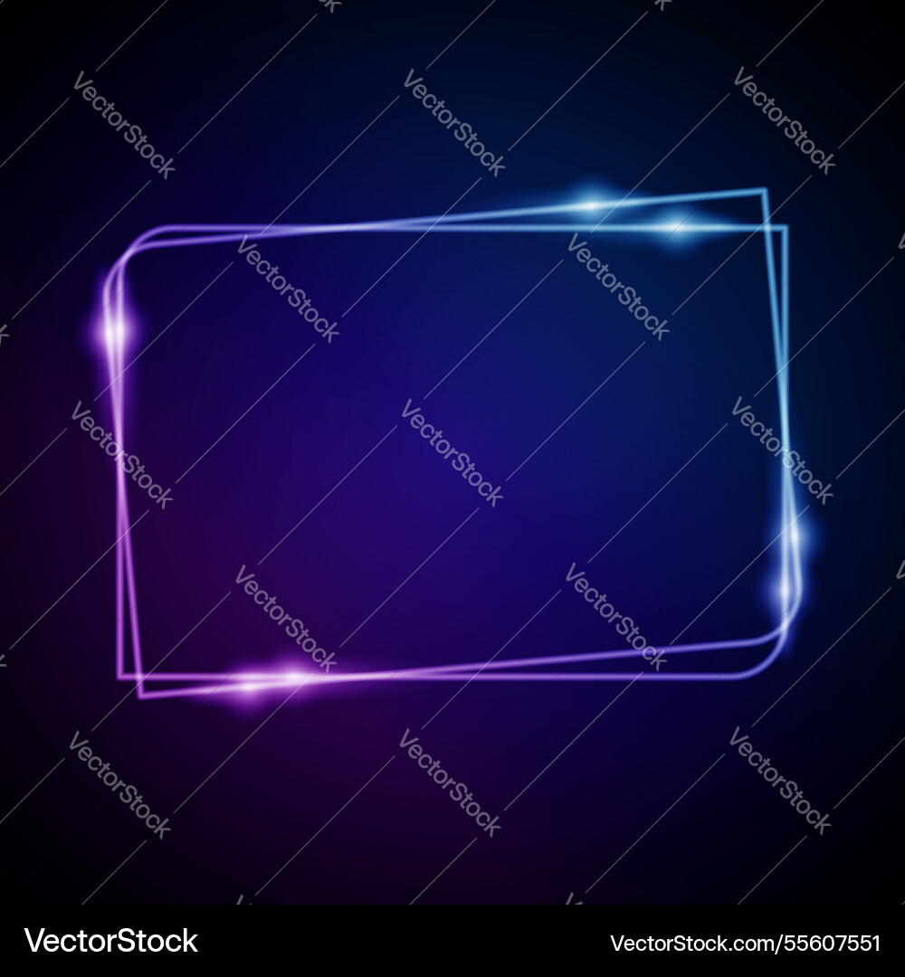 Glow frame Royalty Free Vector Image - VectorStock
