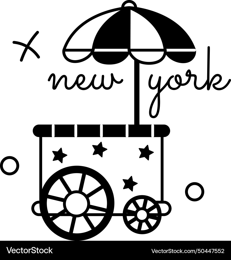 Food kiosk Royalty Free Vector Image - VectorStock