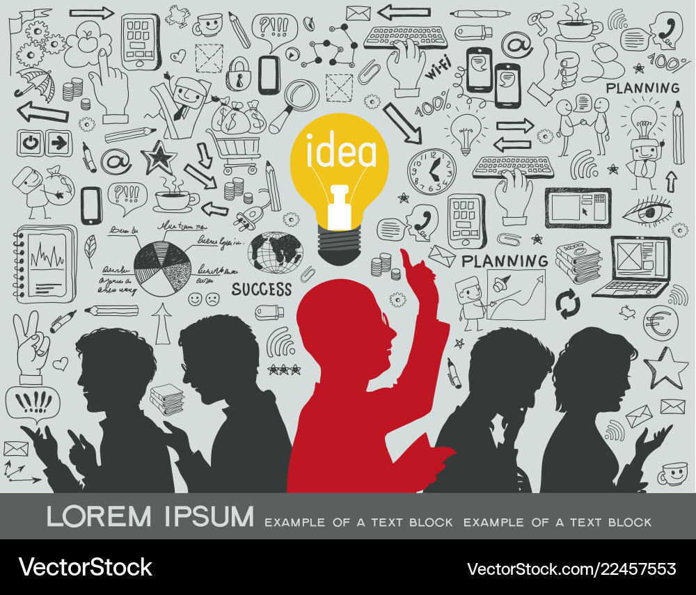 Business idea infographics Royalty Free Vector Image