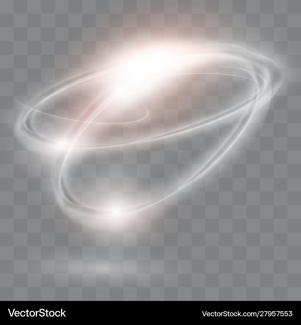 Circular flare transparent light effect abstract Vector Image