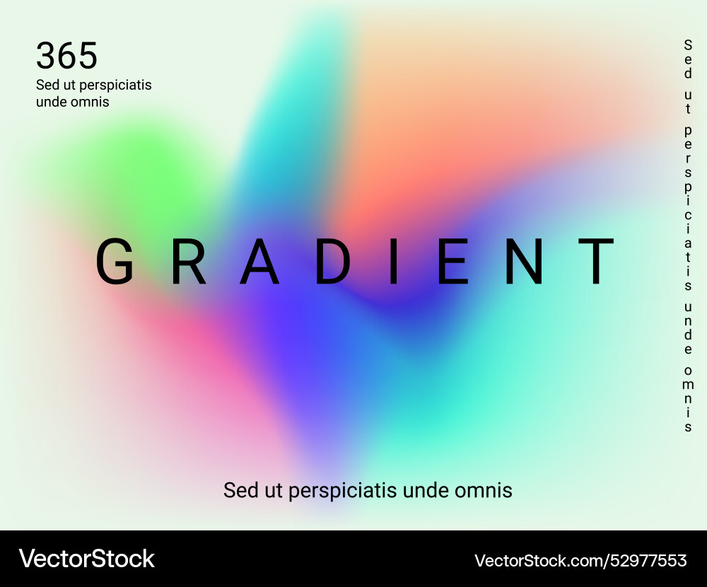 Colorful Liquid Mesh Gradient Royalty Free Vector Image