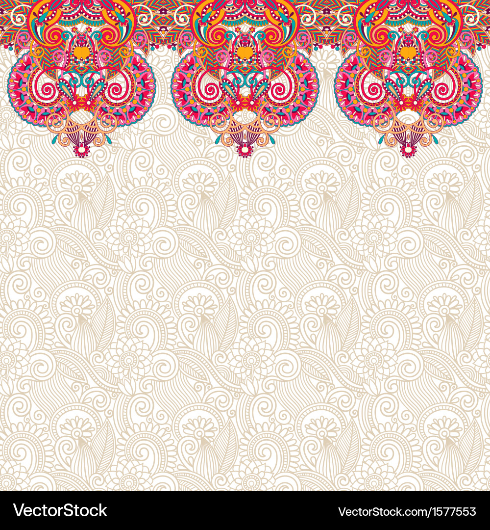 Vintage ornamental template Royalty Free Vector Image