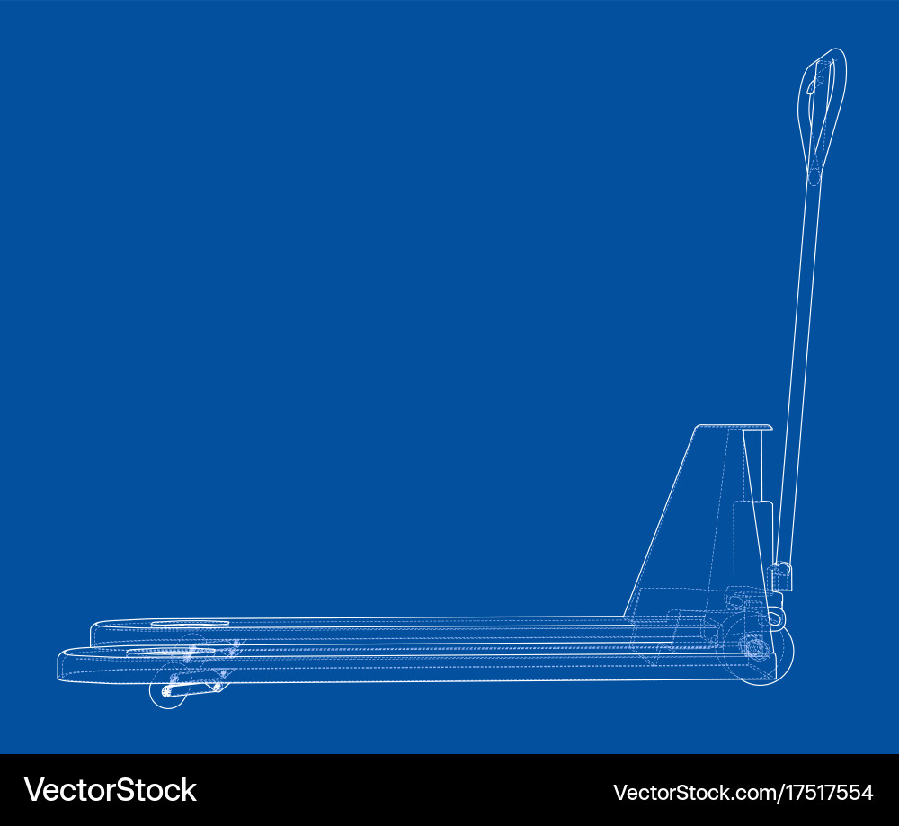 Hand pallet truck Royalty Free Vector Image - VectorStock