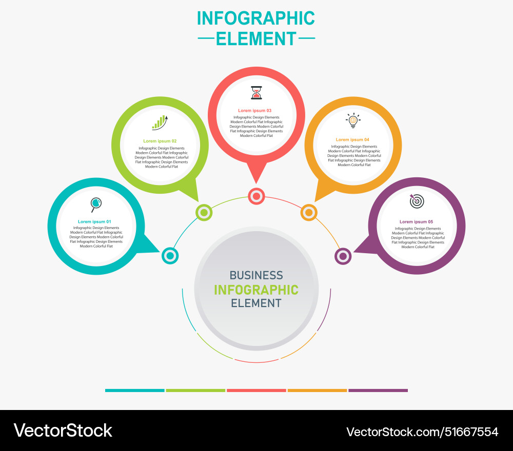Infographic elements for business Royalty Free Vector Image