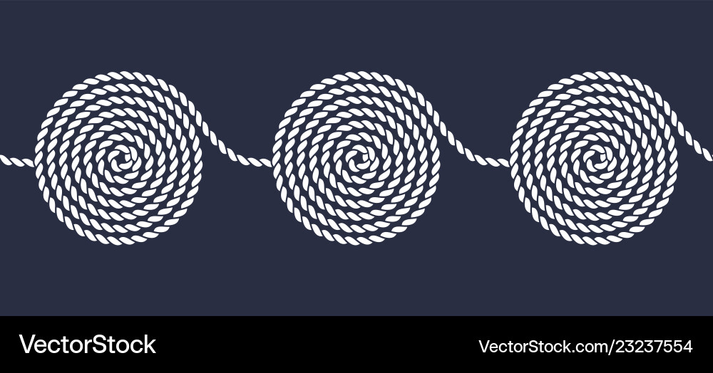 Rope spiral seamless pattern Royalty Free Vector Image