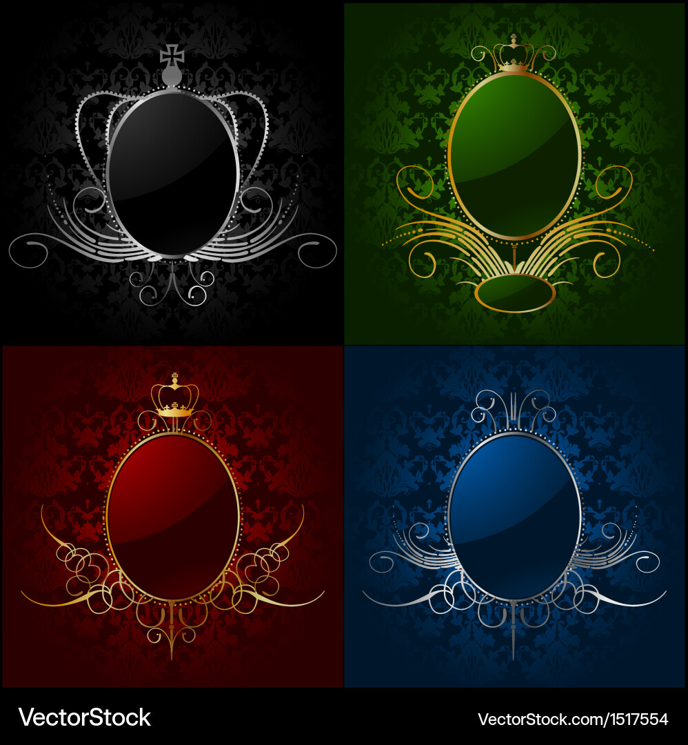 Royal Frame Backgrounds Royalty Free Vector Image