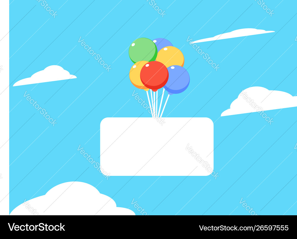 Balon background Royalty Free Vector Image - VectorStock
