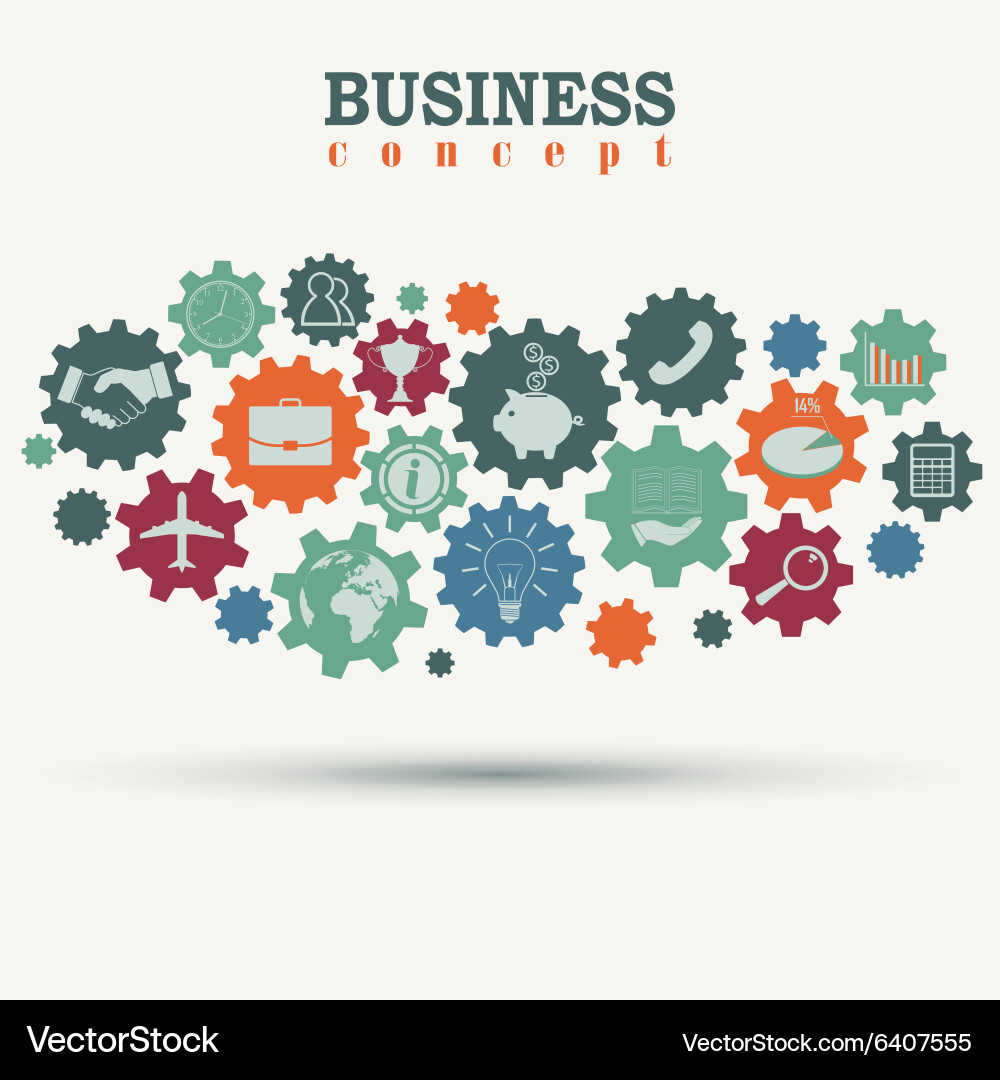 Business engine Royalty Free Vector Image - VectorStock