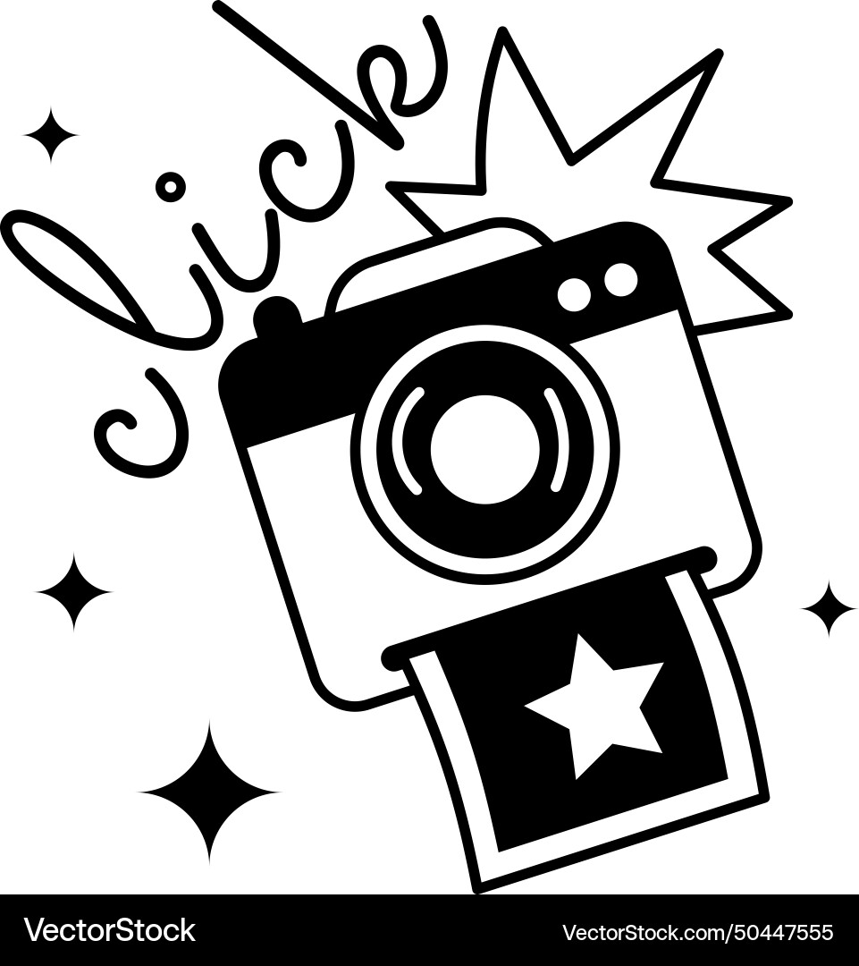 Click photo Royalty Free Vector Image - VectorStock