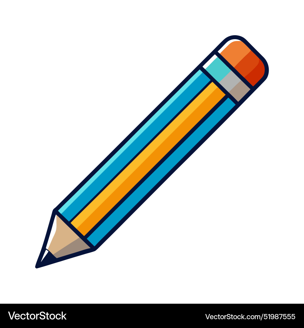 Pencil design Royalty Free Vector Image - VectorStock
