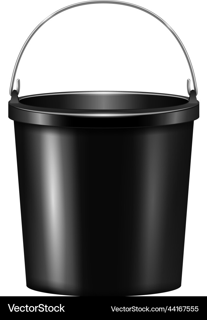 Realistic bucket Royalty Free Vector Image - VectorStock