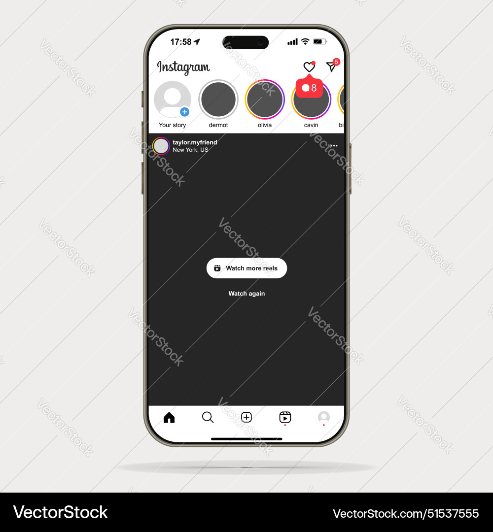 Realistic front view iphone 15 pro max natural Vector Image