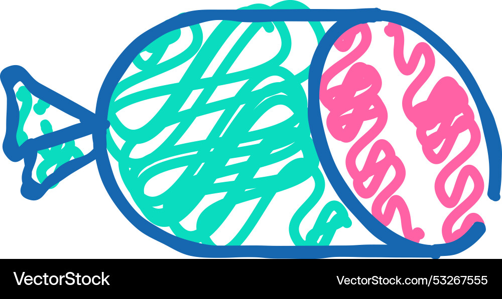 Seitan sausage symbol icon Royalty Free Vector Image