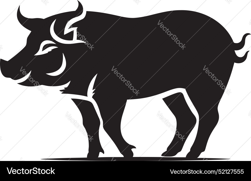 Thunderous tusks iconic boar symbol boar boldness Vector Image